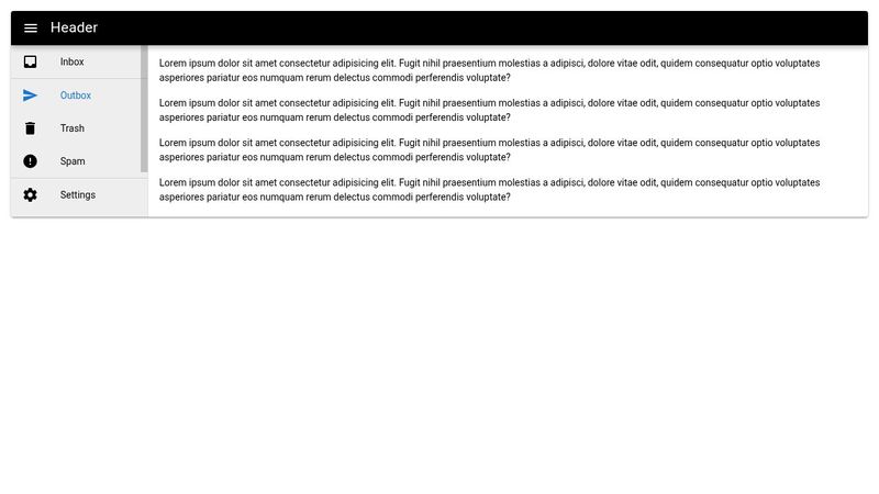Layout Drawer: Overlay mode - Quasar Playground