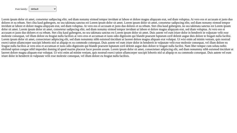 Micro Editor Select Font Family