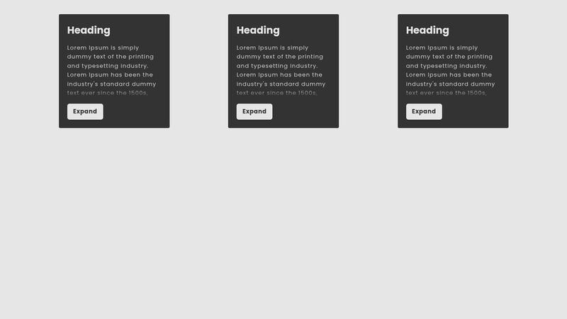 Expandable Card Text CSS Only