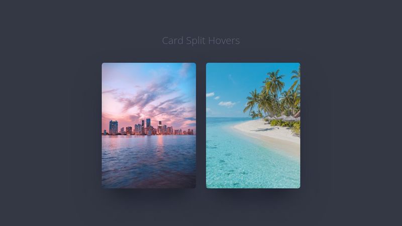 Split Card Hover Effect