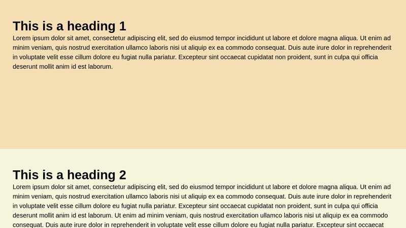 Section overlap on scroll