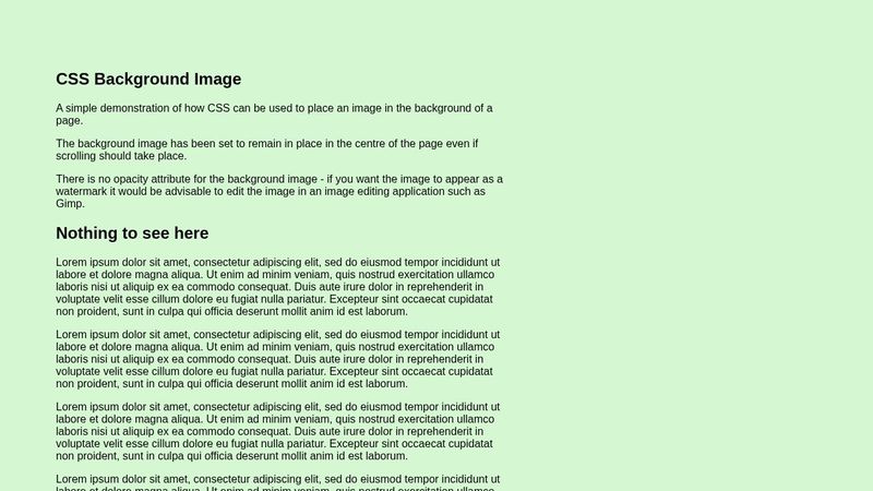 CSS::Tiled background image