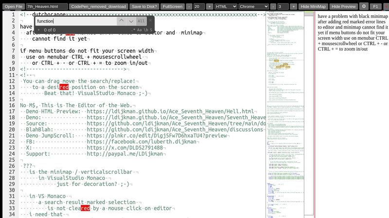 Ace Editor Custom ScrollBars Demo