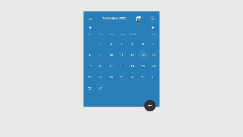 Calendar in ReactJs