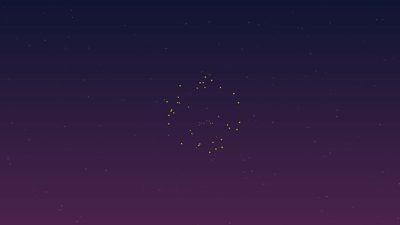 Codepen cursor particles challenge - fireflies