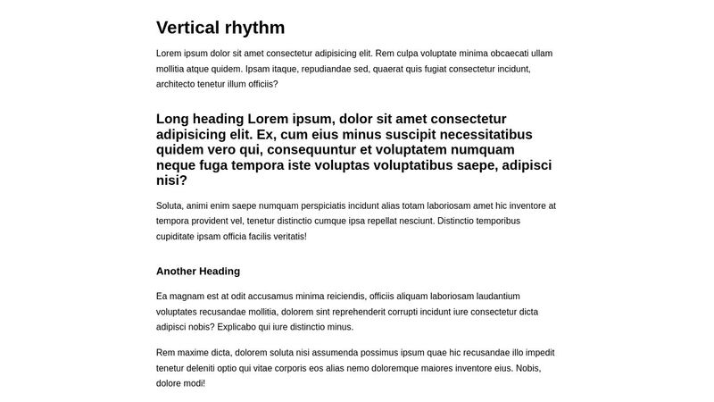 CSS Custom Properties for Vertical Rhythm (wip)