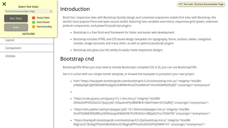 TECHNICAL DOCUMENTATION PAGE
