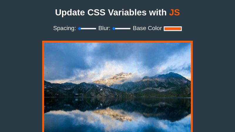 Using Js To Update Css Variables