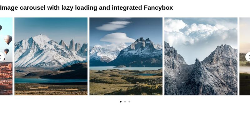 Fancyapps Carousel Responsive