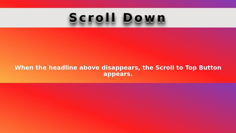 JS | Vanilla JS: "Scroll to Top" Button w/IntersectionObserver