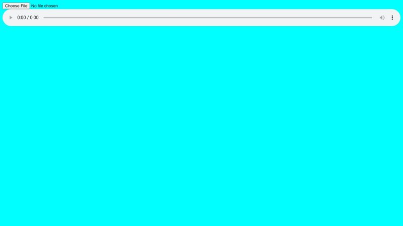 Simplest JS Audio Visualizer
