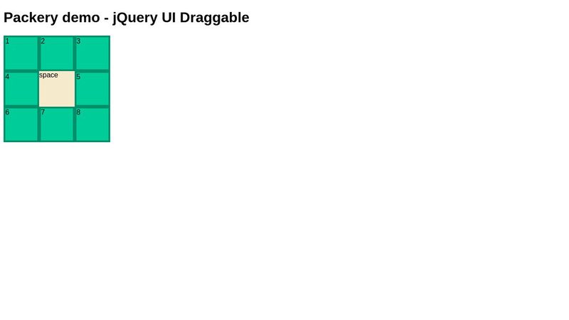 Packery - jQuery UI Draggable