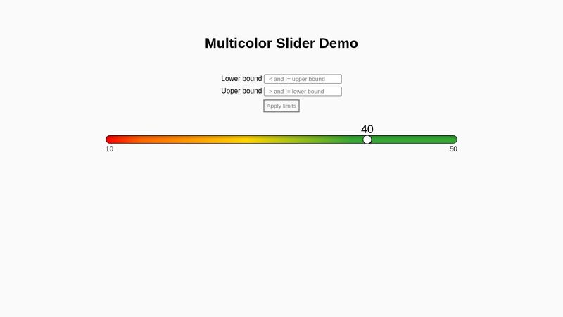 Gradient Slider Control