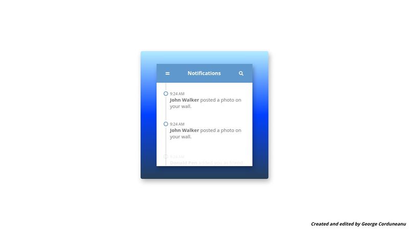 CSS notification bar