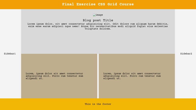 CSS grid - Final Exercise