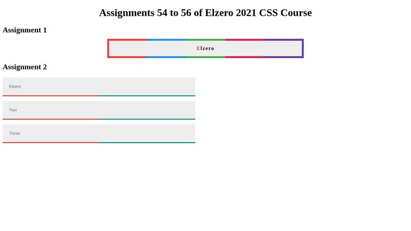 Lessons 54 to 56 - CSS Elzero 2021