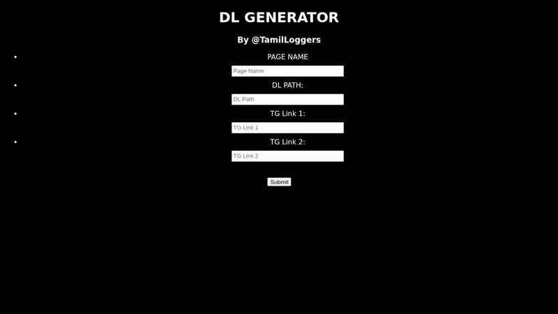 html page generator with template