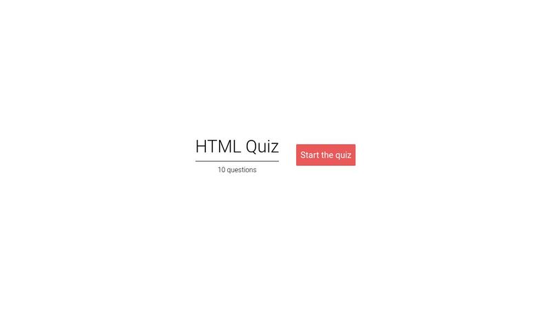 HTML Quiz (JS) OOP way