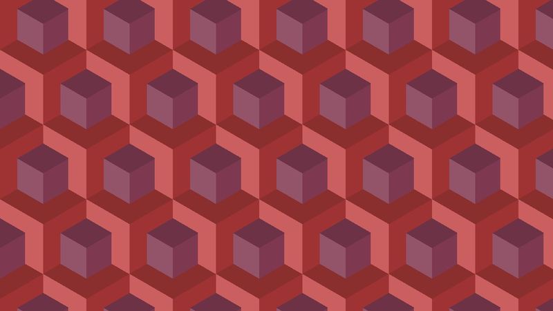 3D Small Cube over Big one Tessellated Pattern - No Div - Pure CSS