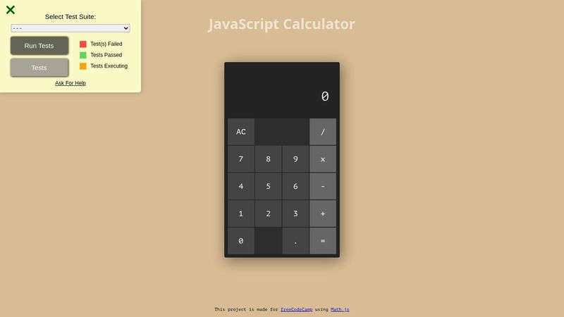 FCC: JavaScript Calculator (React)