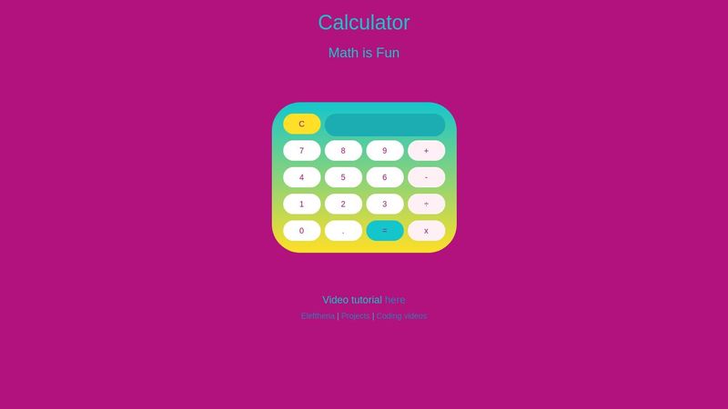 JavaScript Calculator - FCC - Front End Libraries Projects - LIVE!