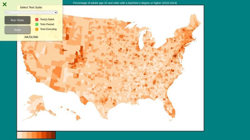 Choropleth Map D3 Project 4