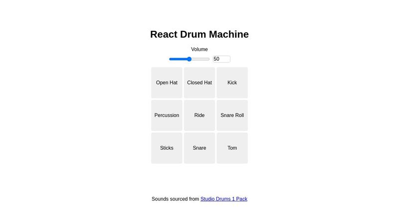 Drum Machine (React & Audio)