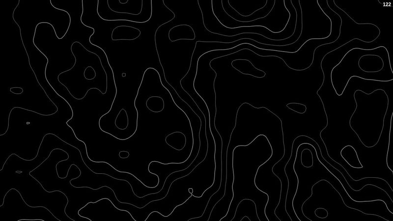 Interactive Topo map | Animated, Canvas, JS, TS, Marching Squares ...