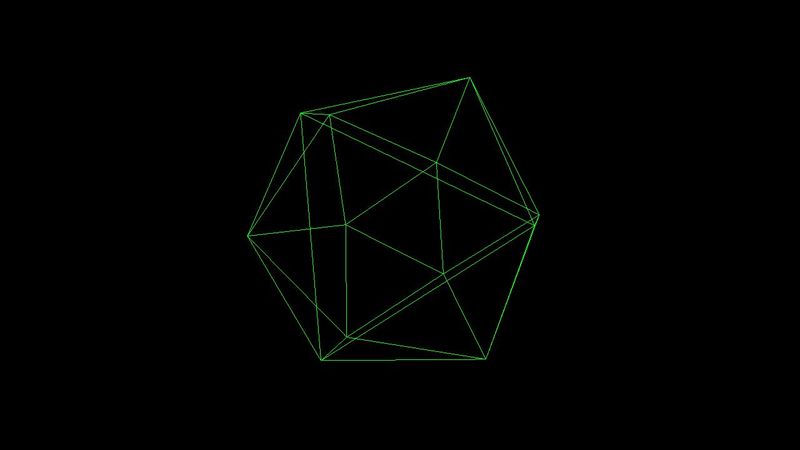 3D Icosahedron with ICD-9 Codes