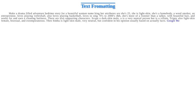 CSS Formatting