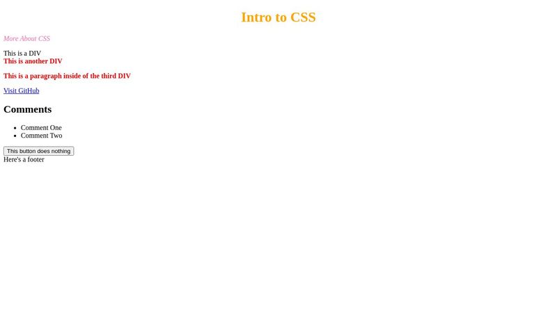Intro to CSS Lesson Starter