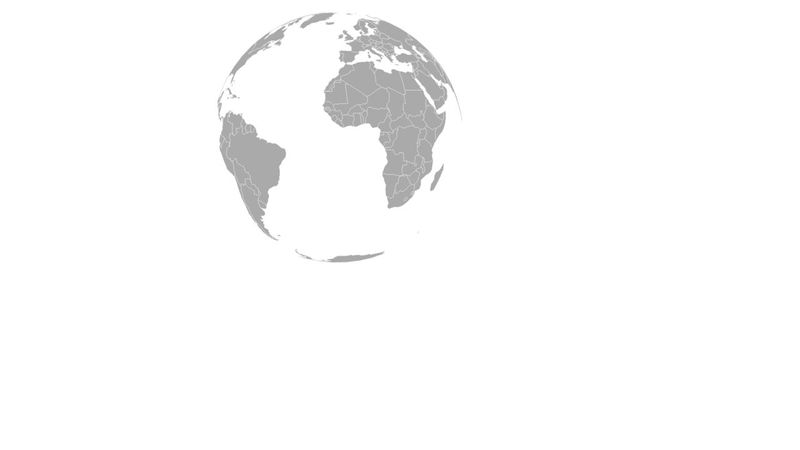 React / D3 rotating globe