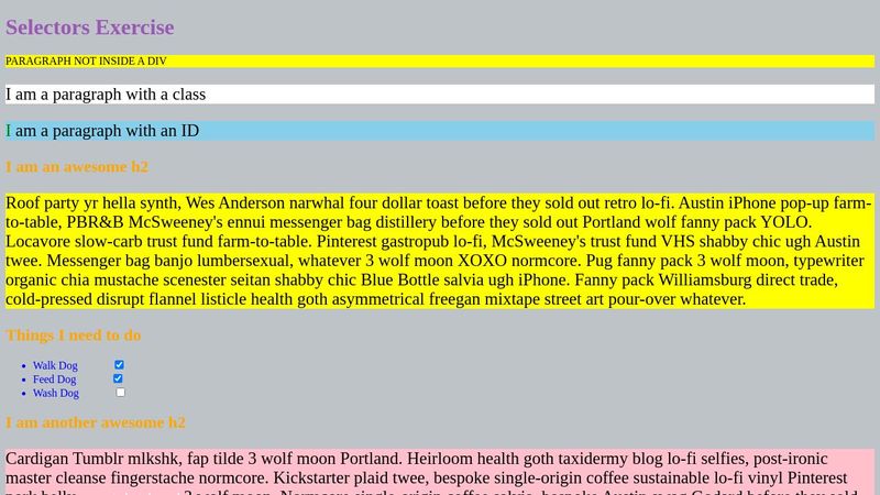 Challenge: CSS Selector และ Properties
