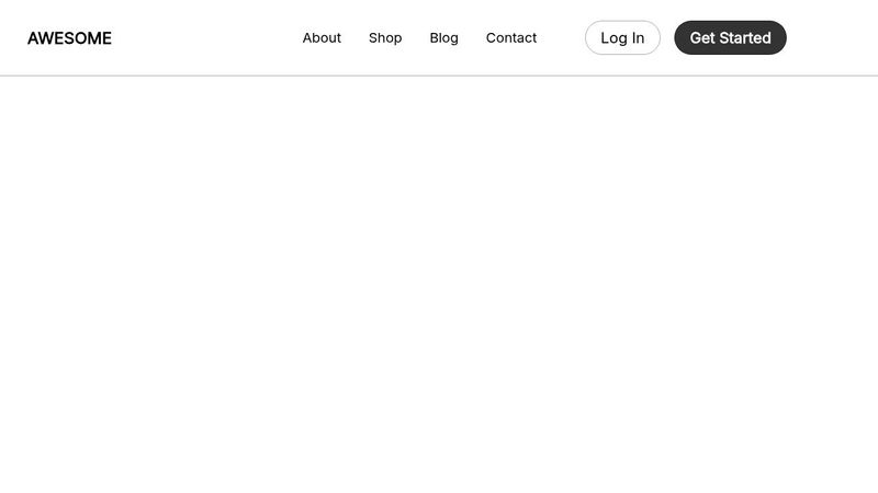 Simple CSS Grid Navbar