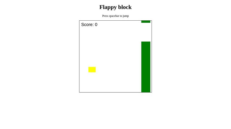 Flappy block