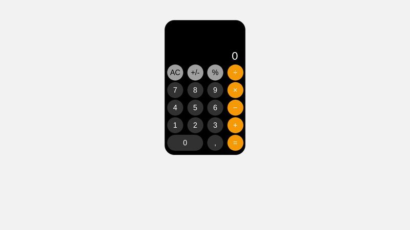Iphone Calculator- GridLayout