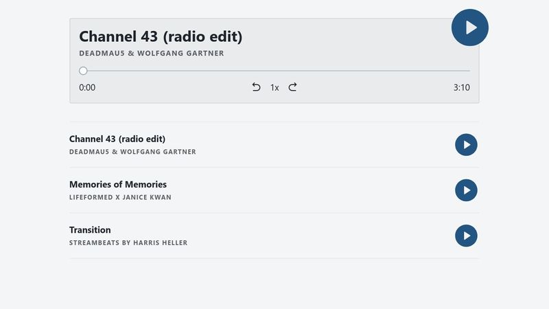 HTML 5 Audio Playlist