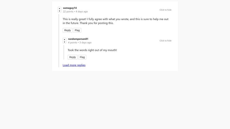 Comment Thread With Reply Forms Comment Thread With Reply Forms