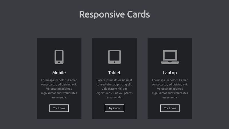 Responsive Cards