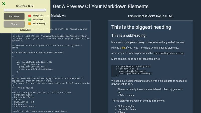 Markdown Previewer