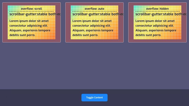 overflow and scrollbar-gutter