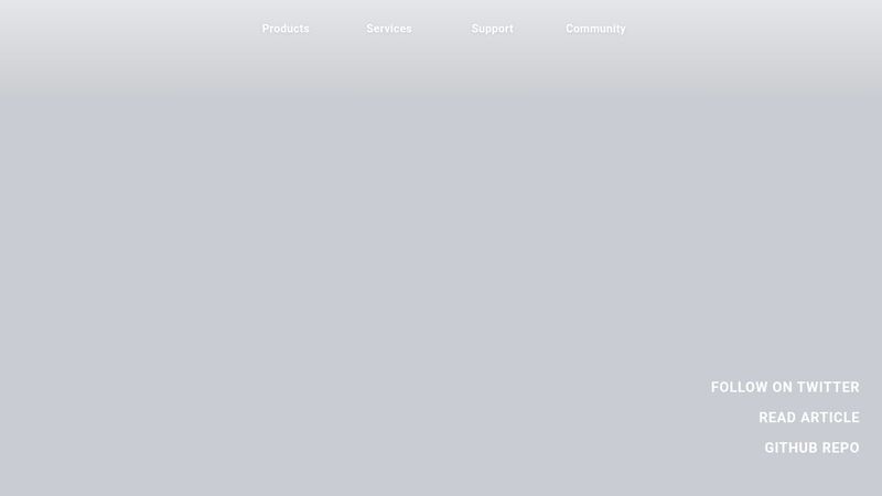 Stripe Like CSS Only Menu