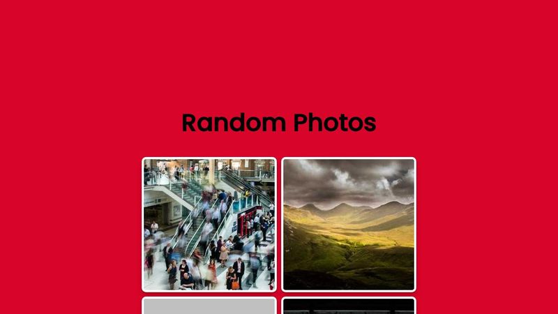 Random Photos(html, css, js)