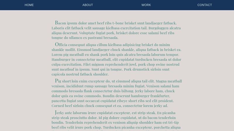 Responsive NavBar w/ Equal Spacing