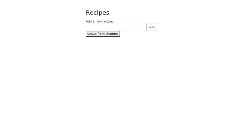 Recipes(firebase)
