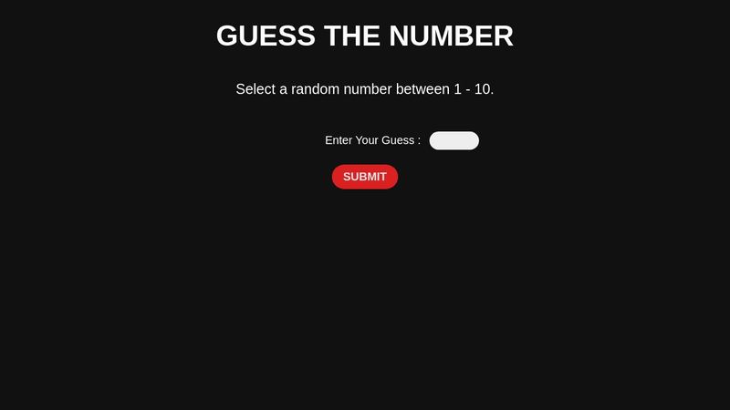 Number Guessing Game