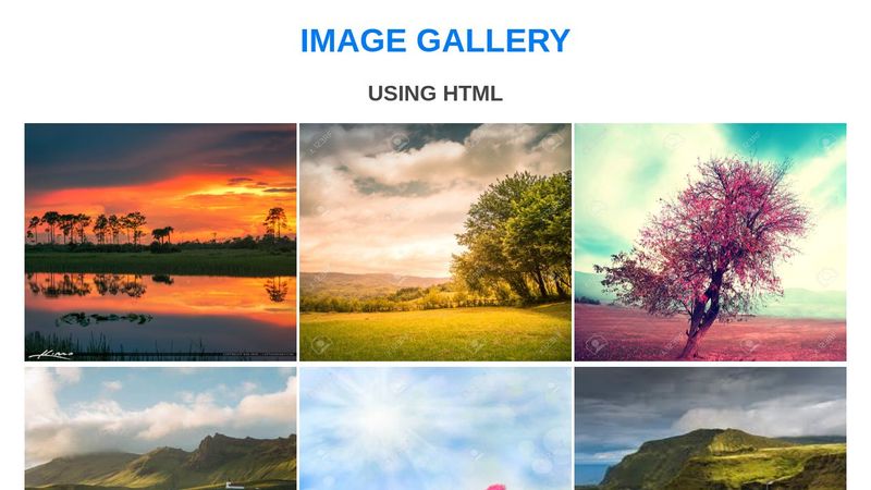 Simple Image Gallery - HTML