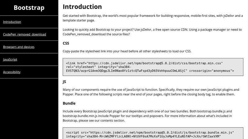 Technical Documentation Page