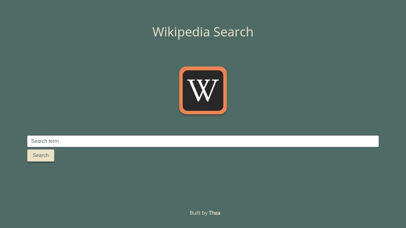 Wikipedia search app (FCC challenge)