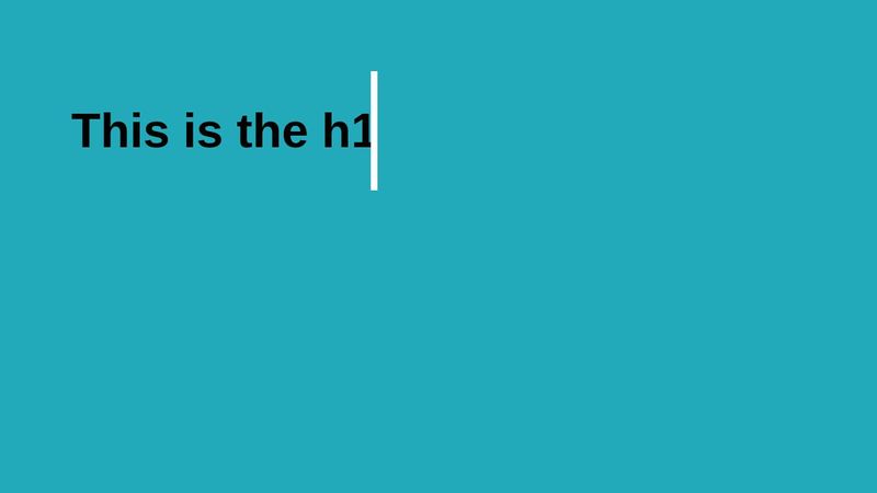 CSS Title Reveal Animation